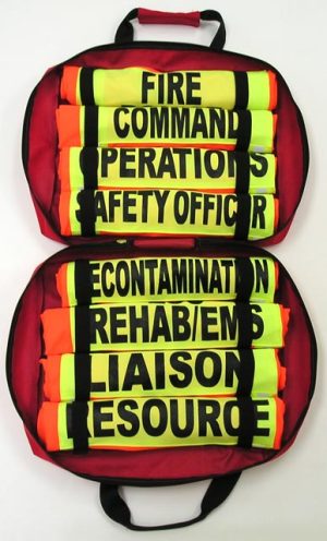 Incident Command Vest Kit (Velcro Titles) #V5TRC-KIT - DEL FIRE STORE